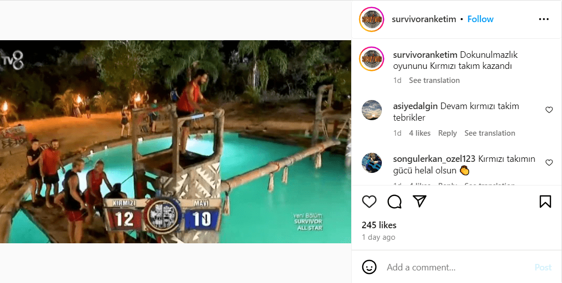 19 Mart Survivor Ödül Oyununu Kim Kazandı - Turkiye Guclu